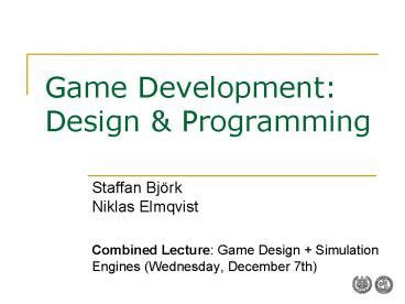 PPT Game Development Design PowerPoint Presentation Free To View Id Cf MzBlN
