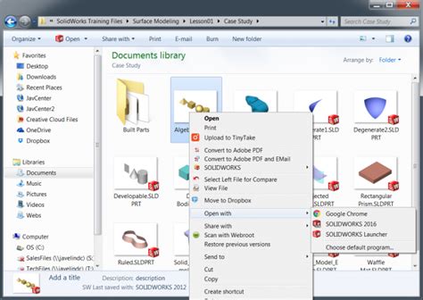 Restoring Solidworks File Associations In Windows