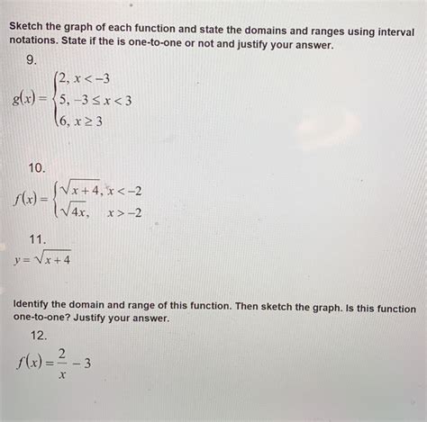 Solved Sketch The Graph Of Each Function And State The Chegg Com