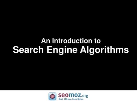 Ppt Evolution Of Search Engine Algorithms From Keywords To Quality