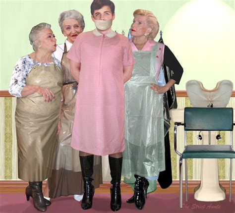 Vintage Boots Femdom Nanny Mistress Leather Boots Shirt Dress