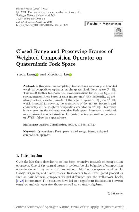 Closed Range And Preserving Frames Of Weighted Composition Operator On