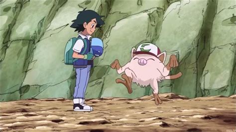 Ash Gives Mankey His Hat Youtube