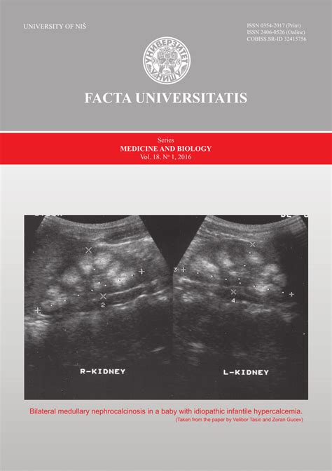 Pdf Facta Universitatis Series Medicine And Biology