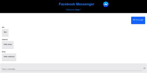 Github Enesinanfacebook Messenger This Is A Facebook Messenger Cloneyou Can Comminicate To