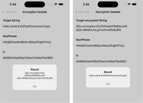 A Sample App For AES CBC Encryption And Decryption