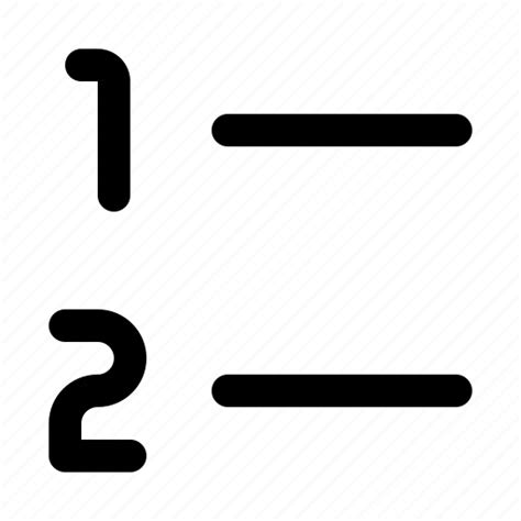 List Numbered Editor Formatting Icon Download On Iconfinder