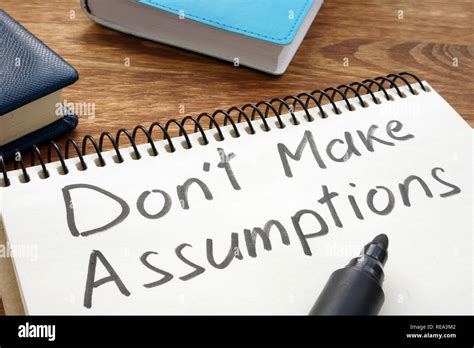 Assumptions Hi Res Stock Photography And Images Alamy