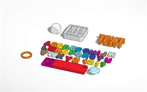 3d Design Key Chain Tinkercad