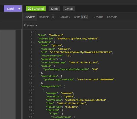 create dashboard error via new dashboard apis dashboards grafana