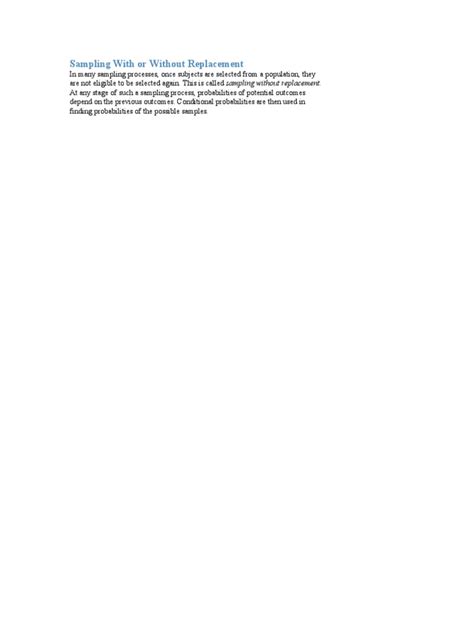 Understanding The Key Difference Between Sampling With And Without