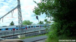 Czech Streets MILF Walking On Public With Vibrator