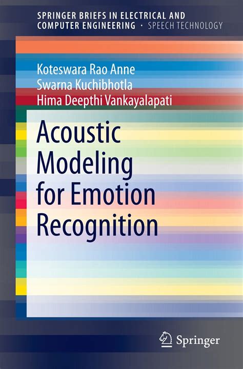 Book Acoustic Modeling For Emotion Recognition Springerbriefs In