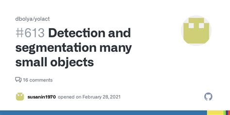 Detection And Segmentation Many Small Objects Issue Dbolya Yolact GitHub