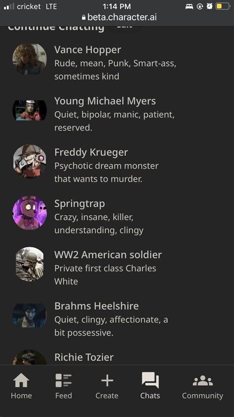 Drop Your Recent Chats Down Below Heres Mine Rcharacterai