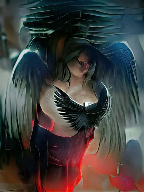 Female Fallen Angel Drawings Drawing A Fallen Angel Drawing Step By