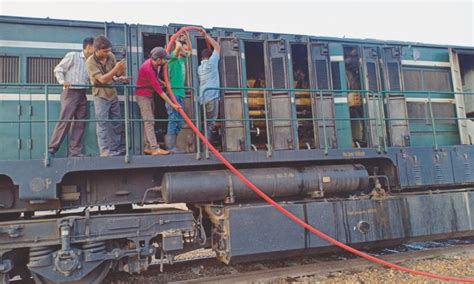 Fareed Express Locomotive Catches Fire At Detha Station Newspaper