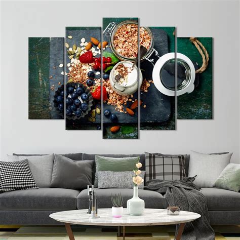 ᐉ Настінний декор Корисна гранола та грецький йогурт 112x68 см A283 5 • Краща ціна в Києві