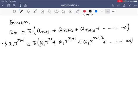 solved the sum of first two terms of an infinite g p is 5 and each