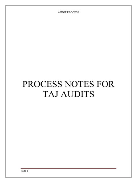 Audits Process Notes Pdf Point Of Sale Menu
