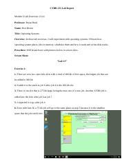 Ron Rivera CYBR 235 Module 6 Lab Report Docx CYBR 235 Lab Report Module 6 Lab Exercises 13 14