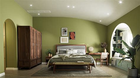 Ocrs室内渲染 卧室今晚打老虎zz 站酷zcool