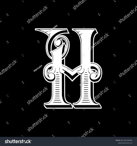 N Letters Alphabet Modern Creative Illustration Stock Vector Royalty Free 2205328991