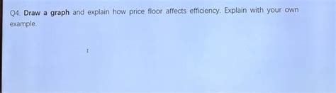 Q Draw A Graph And Explain How Price Floor Affects Chegg Com