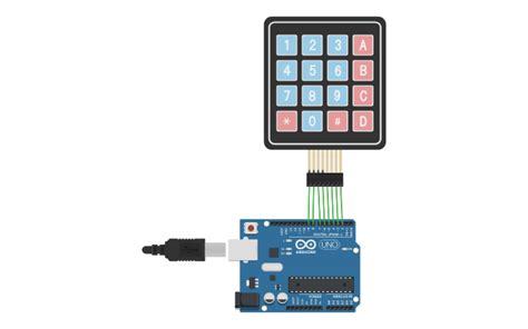 Circuit Design 23a Keypad 4x4 Tinkercad