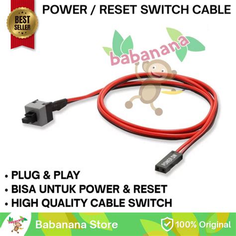 Jual Kabel Front Panel Switch Power Reset Button Untuk Pc Cpu Komputer Power Reset Sw