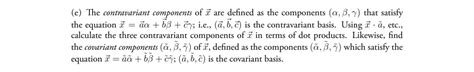 e the contravariant components of x are defined as