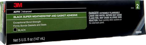 3m 08008 Super Weatherstrip Adhesive 08008 Black 5 Oz Tube