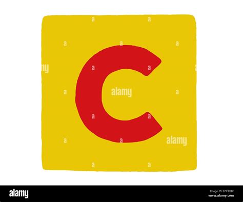 Alphabet Letter Cube With Capital Letter C On A Red Background Stock Photo Alamy