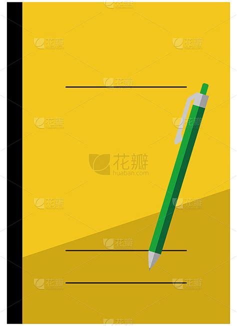 笔记本和钢笔。