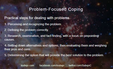 Problem Focused Coping Isubqo
