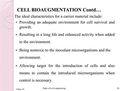 Bioaugmentation As Remediation Technology Pptx