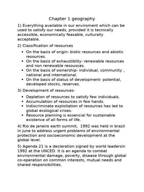 Chapter 1 Geography Class 10 Pdf Soil Resource