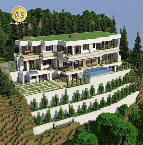 Minecraft Modern House Blueprints