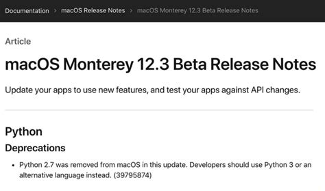 Documentation Macos Release Notes Article Macos Monterey 123 Beta