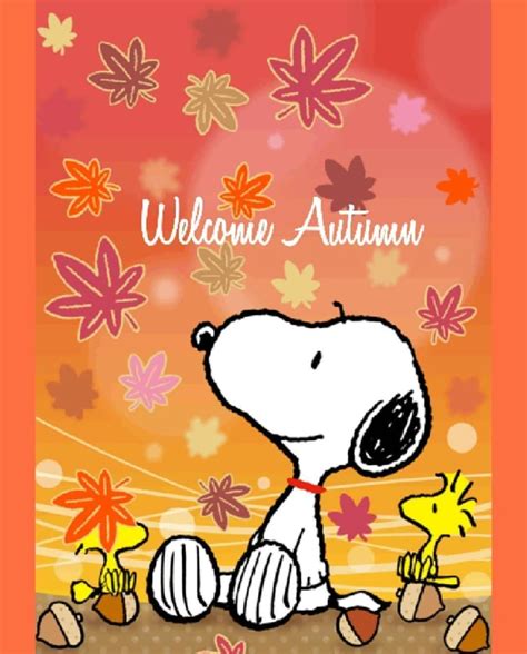 Snoopy Autumn Pictures Wallpapers Wallpaper Cave