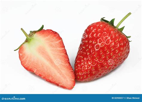 Strawberry With Slice Stock Image Image Of Ripe Food 8390037