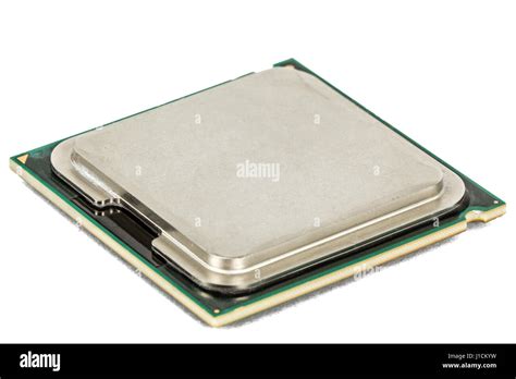 Computer Processor Multicore CPU Isolated On White Background Stock Photo Alamy