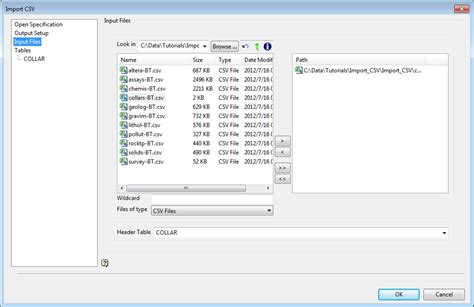 Import Csv