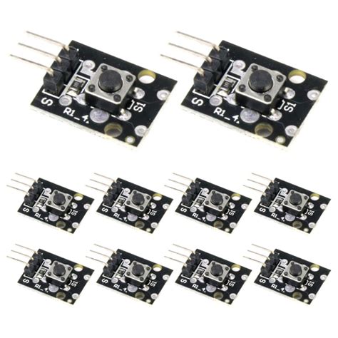 Cnmcuic 10pcs Lot 6 6 Small Button Light Touch Switch Module Micro Button Ky 004