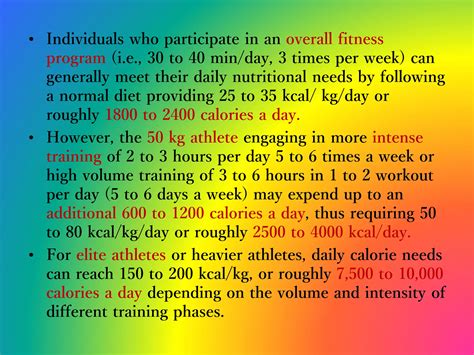 Nutritional Requirements Of Exercise Macronutrients Pptx