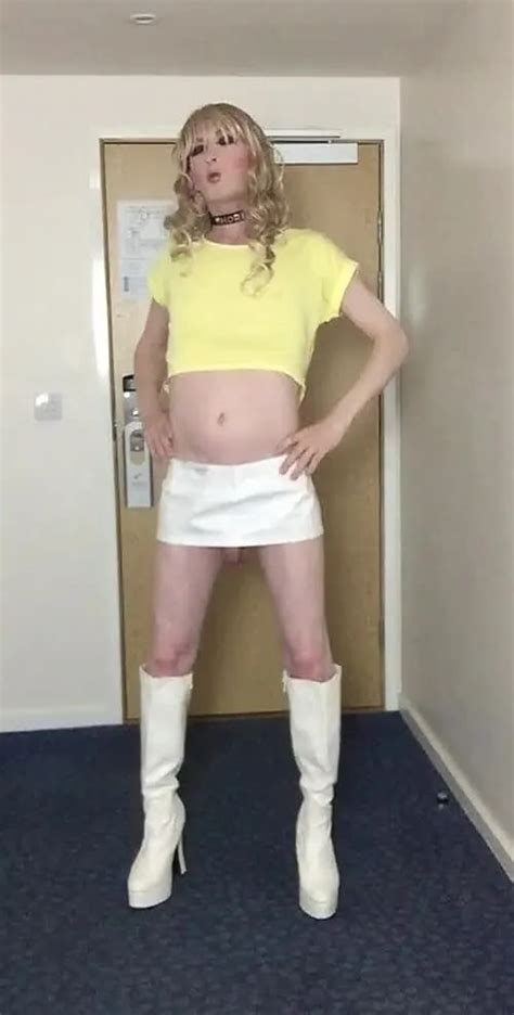 Sissy Sandra Posing Yellow And White 21 Nude Pics Xhamster