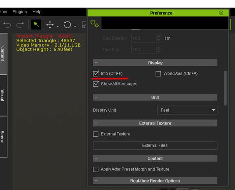 How To Show Poly Count