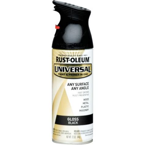 Rust Oleum Universal Oz Gloss Black Paint Kroger