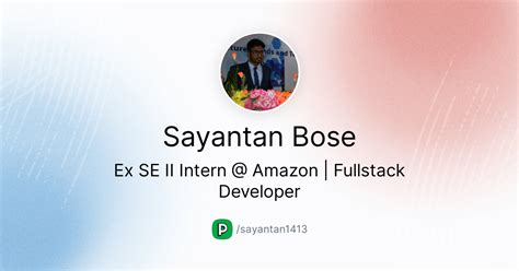 Sayantan Bose • Peerlist