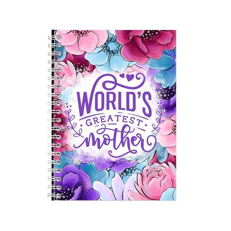 Worlds Greatest Mother Notebook Mothers Day T Idea Notepad Pad 84